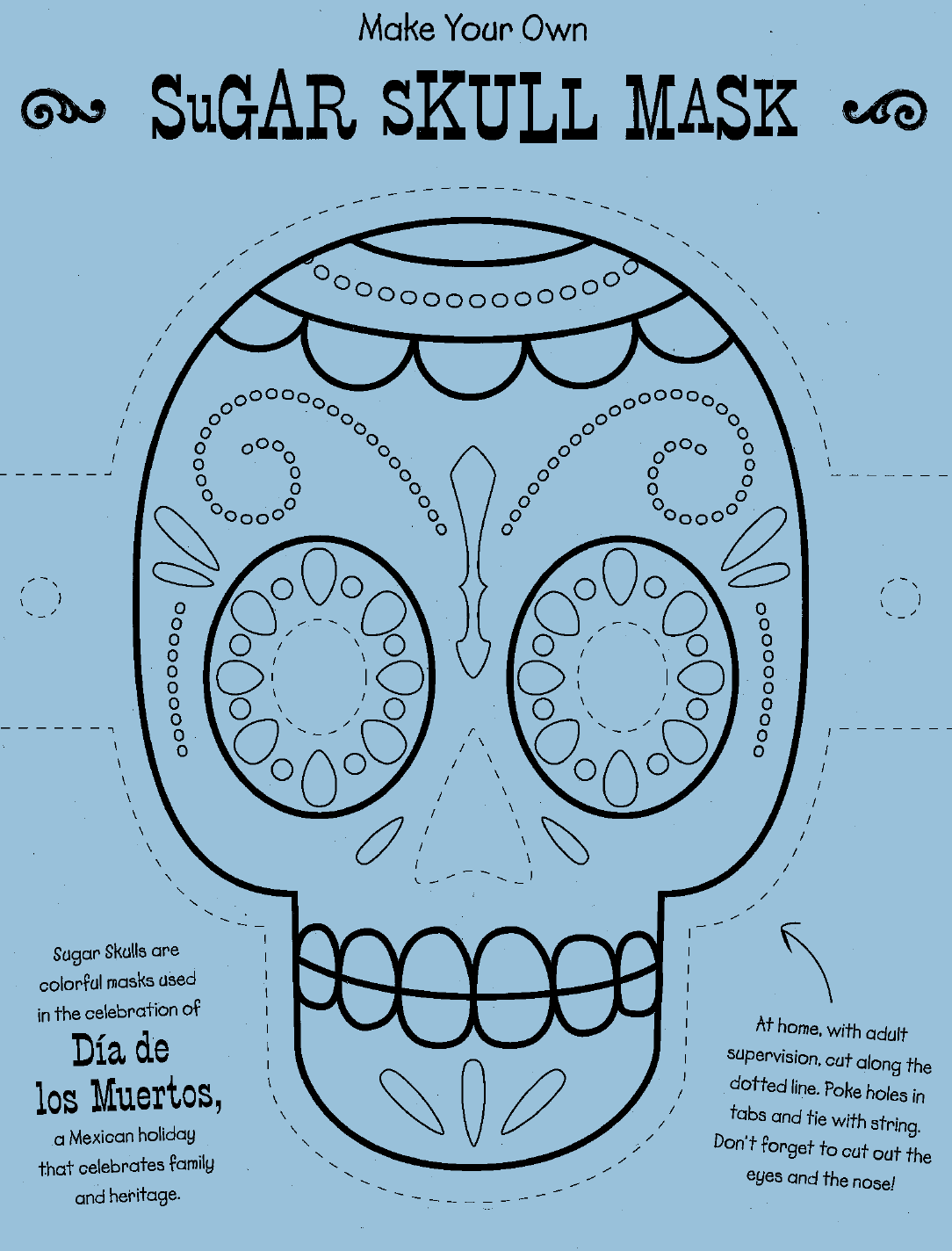 Sugar Skull Mask – braided STEM