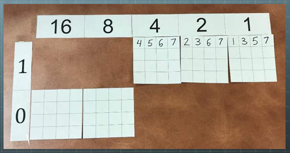 Binary #MicDropMath Build Your Own Cards – braided STEM