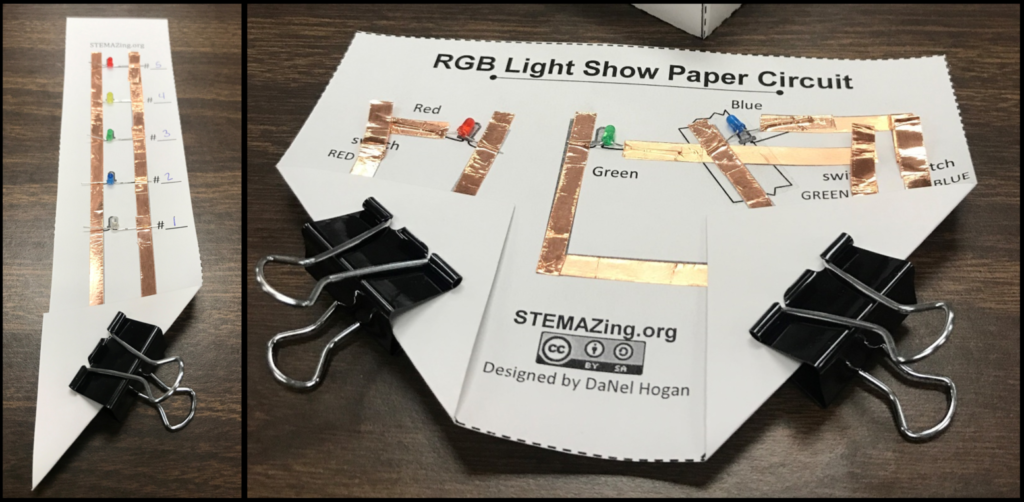 Paper Circuits - braided STEM