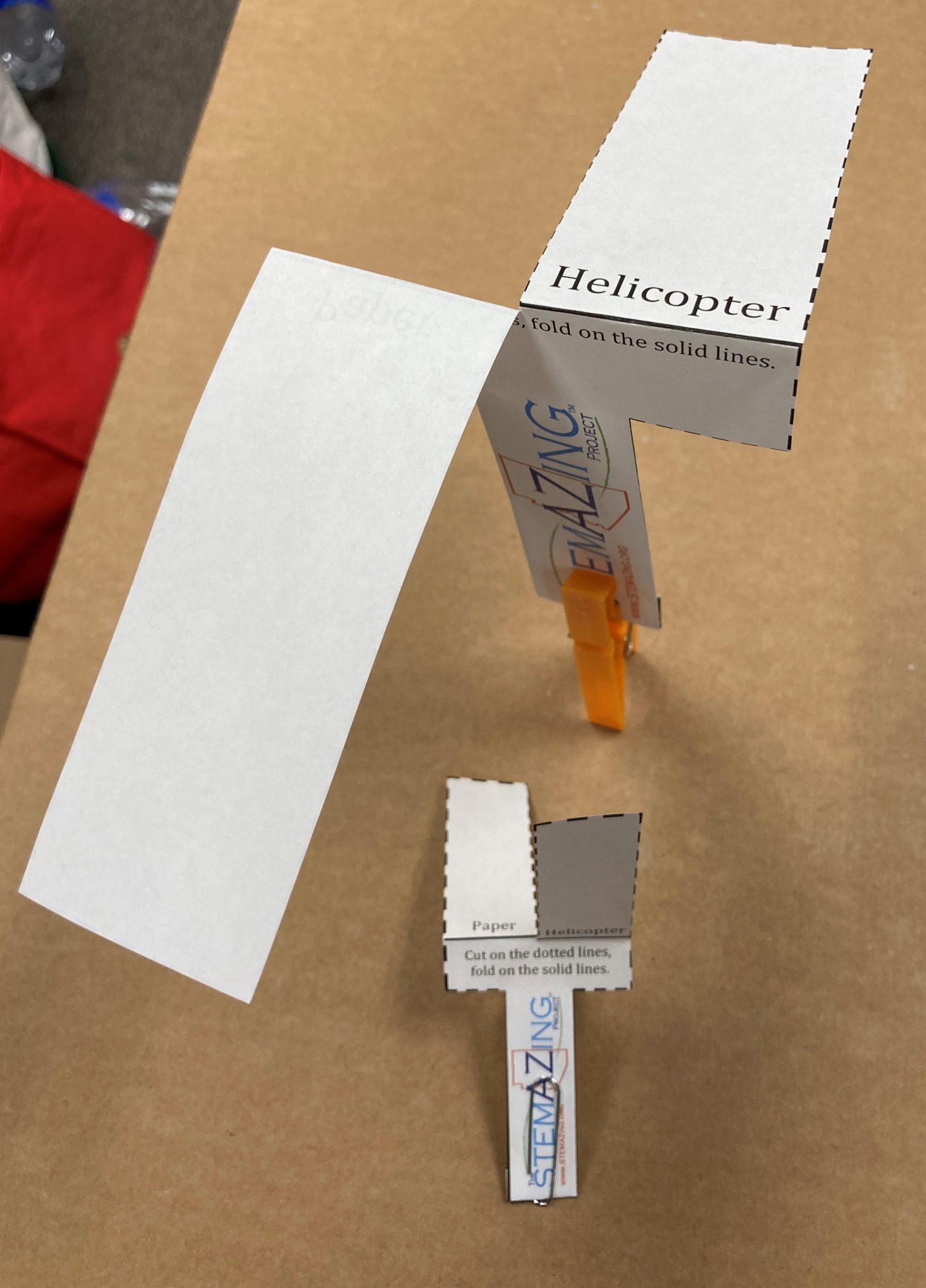 Paper Helicopters – braided STEM